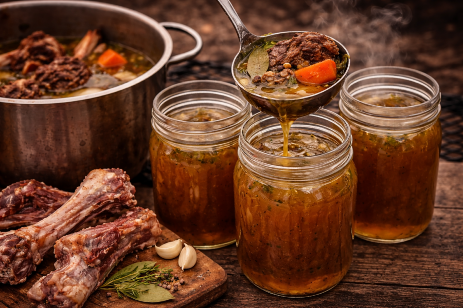 Making game stock recipe - Hunting